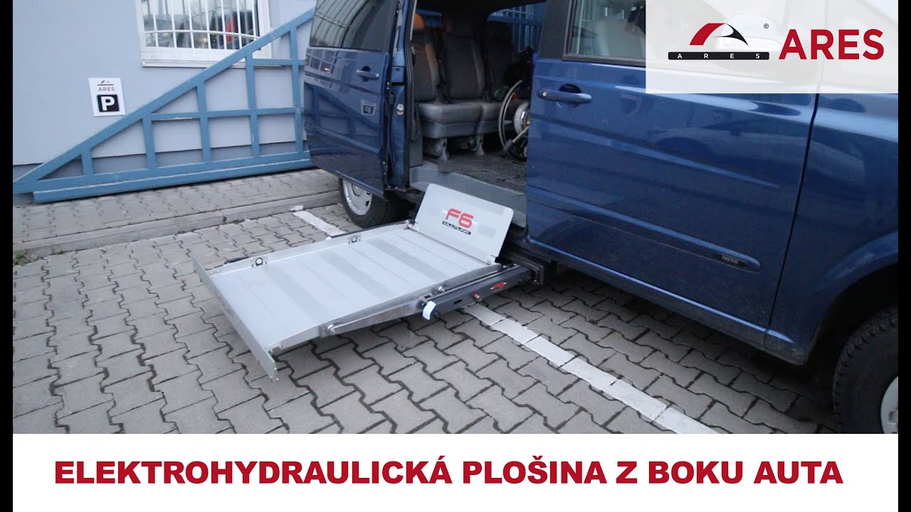 Elektrohydraulická plošina z boku auta | Úpravy automobilov ♿ | ARES ...