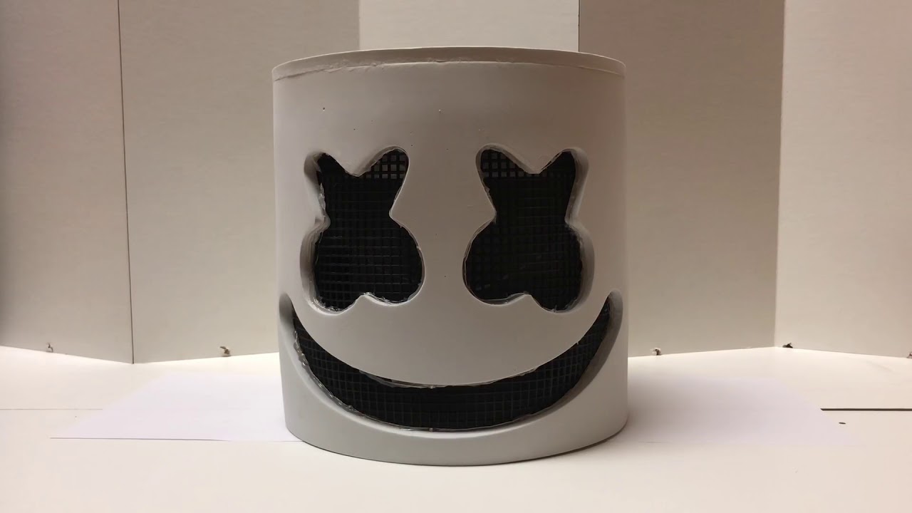 Marshmello LED Dj Costume Helmet Review - YouTube