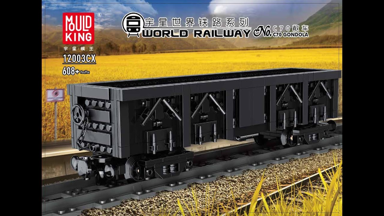 Mould King 12003CX Building Instructions, C70 freight car, Manual free ...