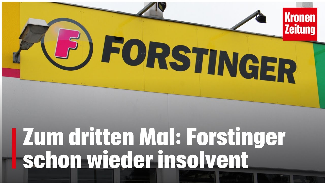 Forstinger schon wieder insovlent | krone.tv NEWS - YouTube
