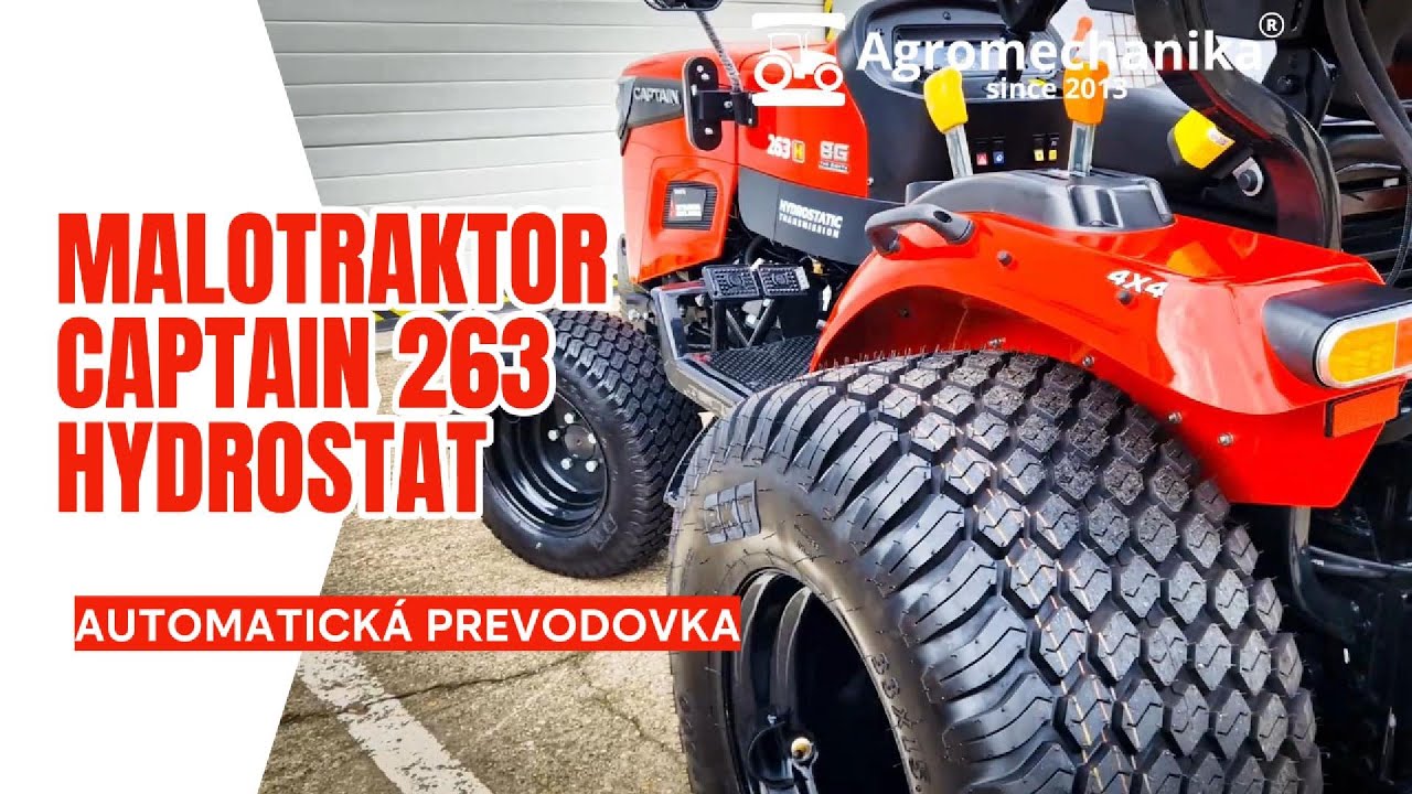 Minitractor CAPTAIN 263 HST model 2024 - walkthrough - YouTube