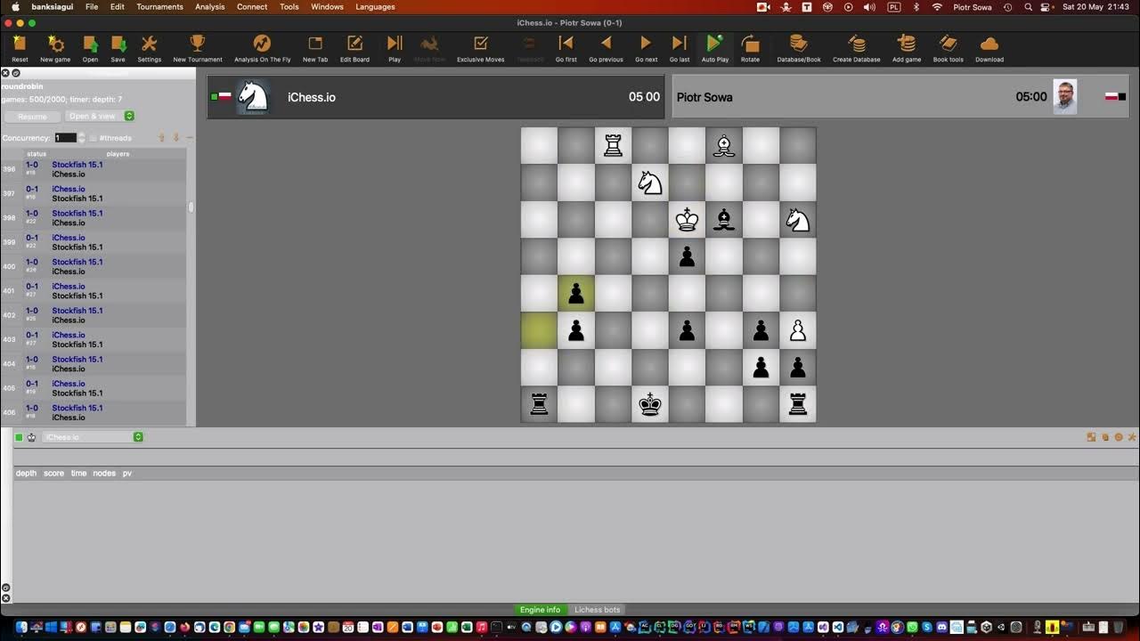 iChess.io v1.27 Portable UCI Chess Engine by Piotr Sowa - YouTube