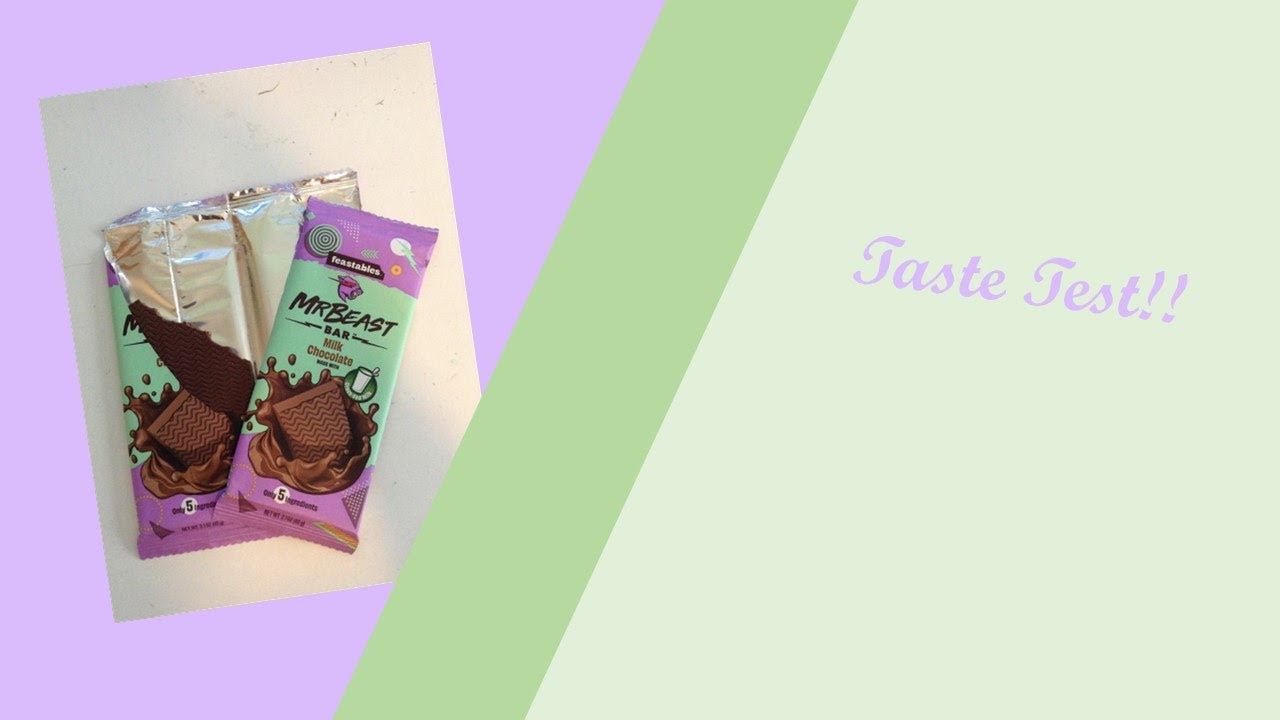 TASTE TEST!! Trying Feastables Mr. Beast Bars!!! - YouTube