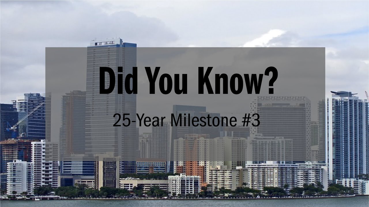 Did You Know? 25 Year Milestone #3 - YouTube