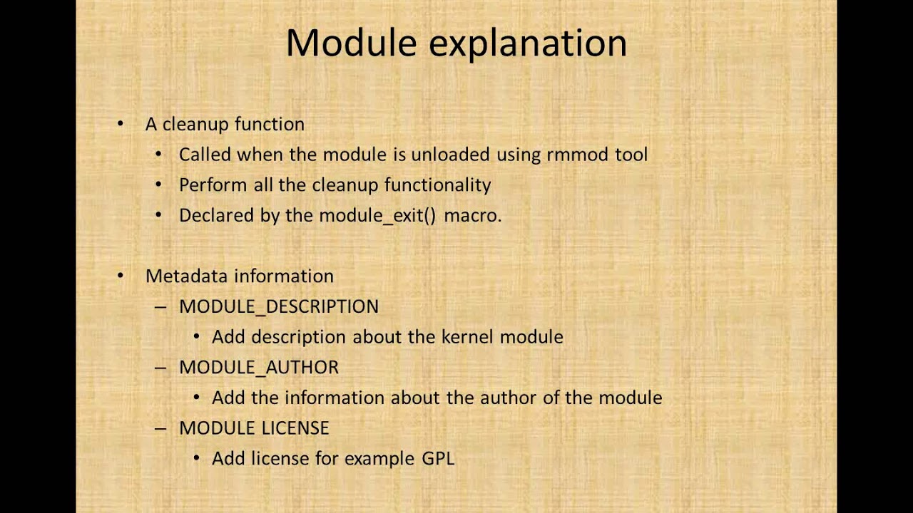Introduction to Linux kernel Module - YouTube
