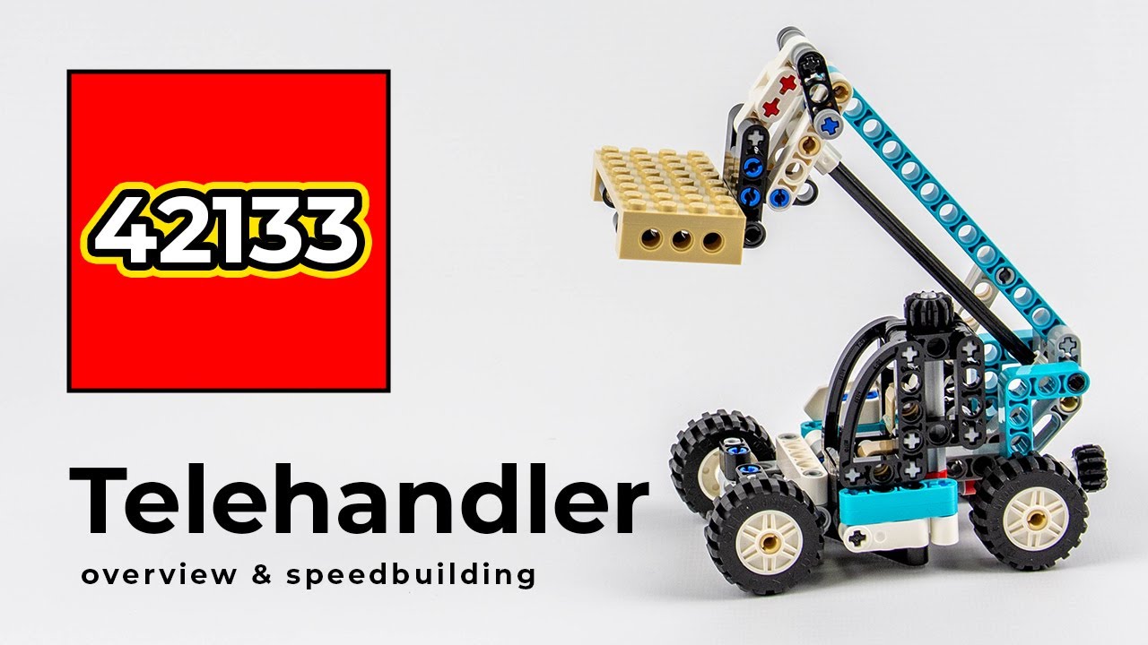 LEGO Technic 42133 Telehandler building - YouTube