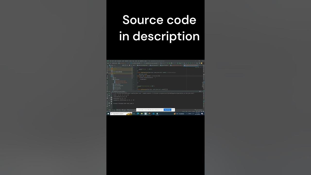 Mastering Set Operations in Dart | Hands-On Programming Tutorial #dart #challenge # ...