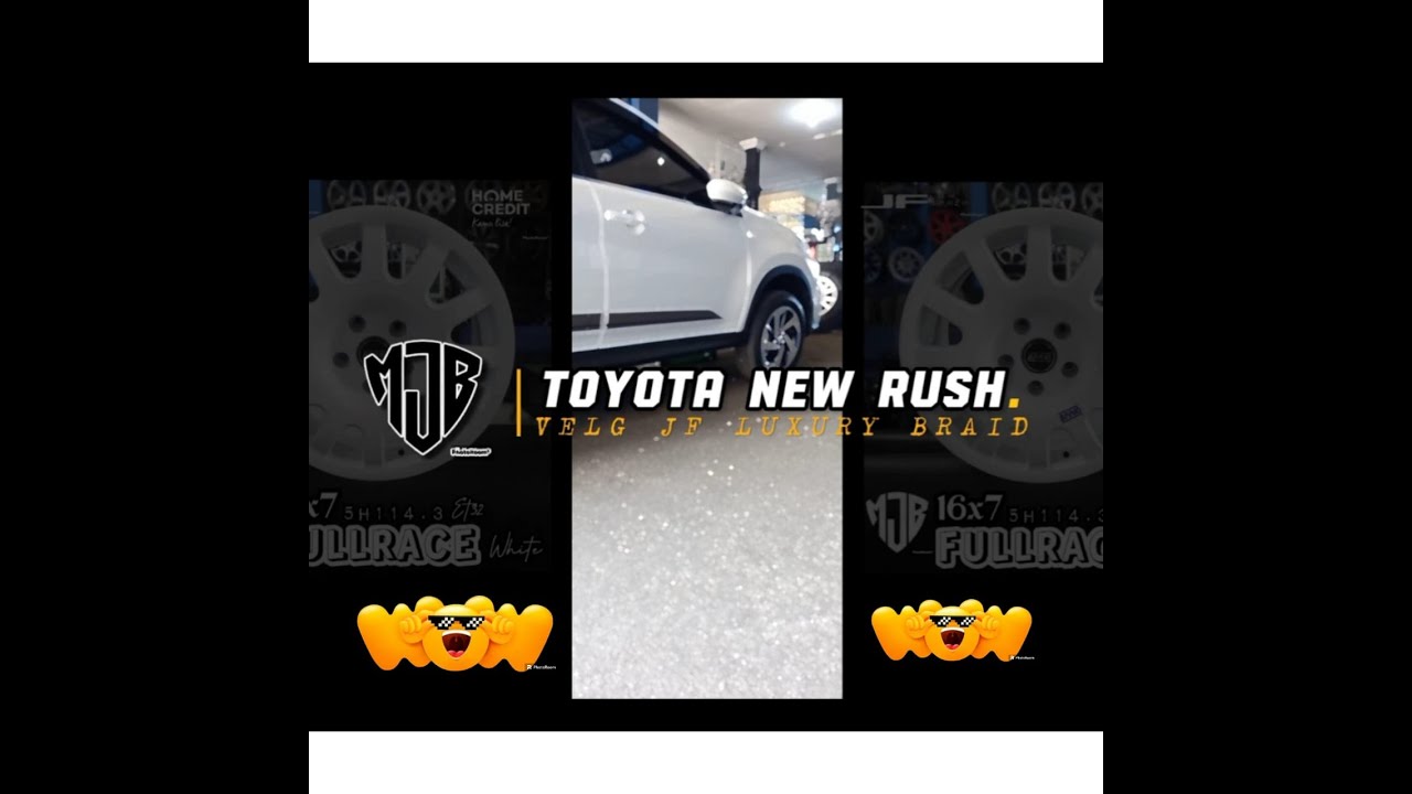 KEREN !! MODIFIKASI MOBIL NEWRUSH DENGAN VELG JF LUXURY BRAID RING 16 ...