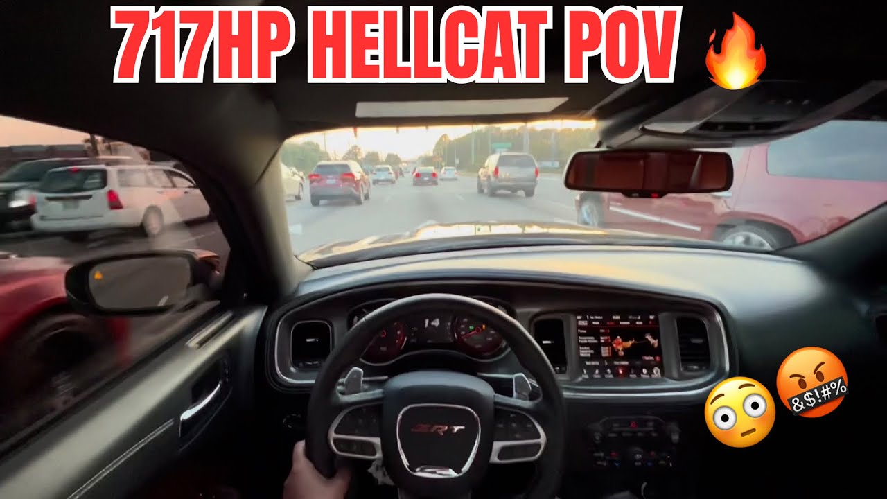 Mercedes owner wanted BEEF with my 717HP Hellcat … CITY POV DRIVE - YouTube