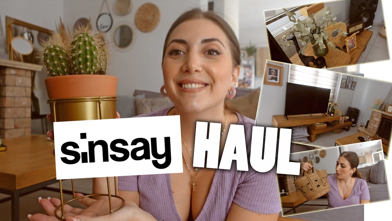 SINSAY HAUL & MINI HOME TOUR | Sofia Xanthinidou - YouTube