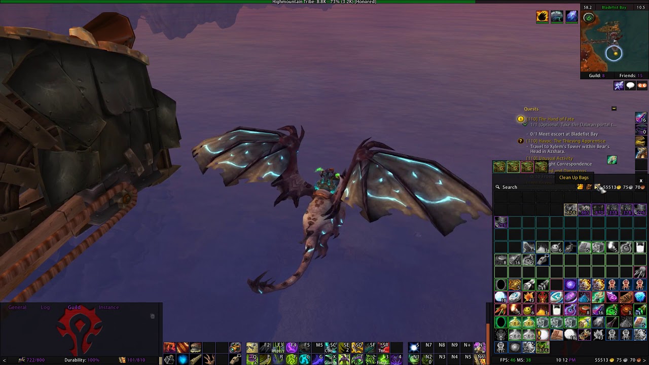 ElvUI VS Blizzard Bag Sorters - YouTube