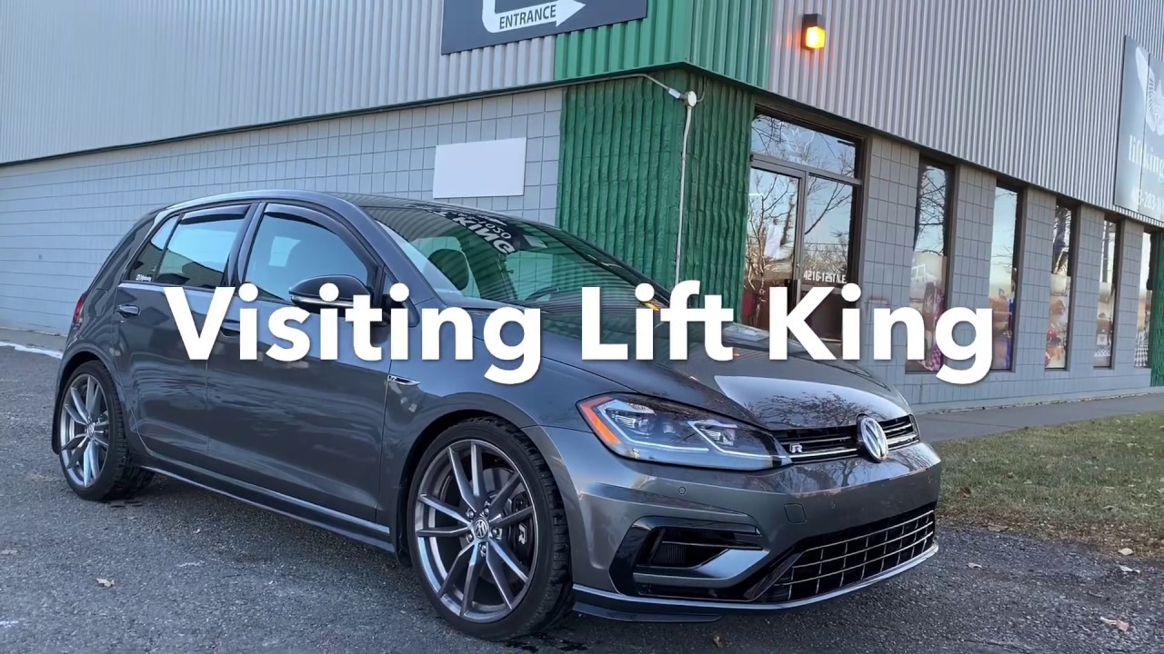 Lift King Four Post Lift for My MK7 Golf R Facelift - YouTube