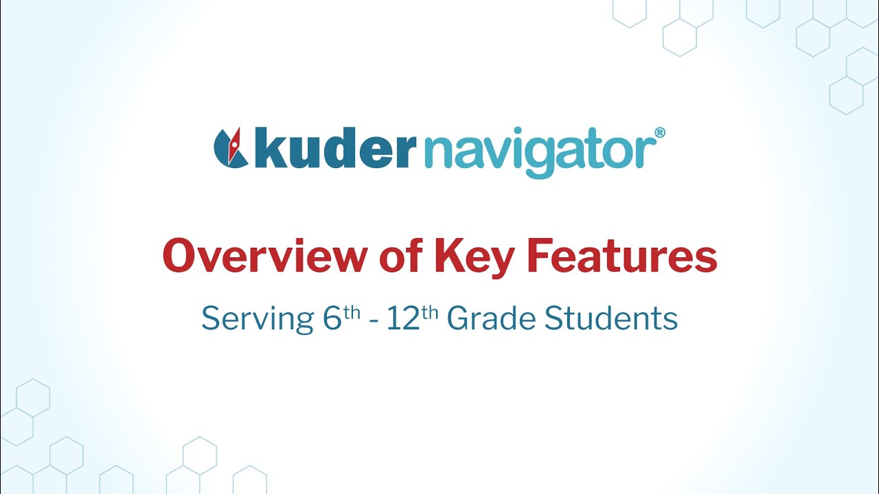 Kuder Navigator - Overview of Key Features - YouTube