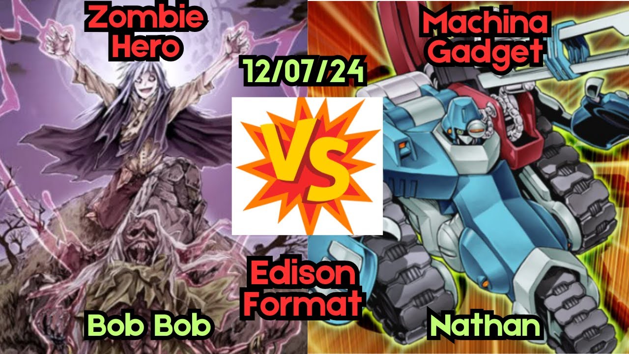 Edison Format: Diva Hero Zombie VS Machina Gadget - Yugioh 12-7-24 ...