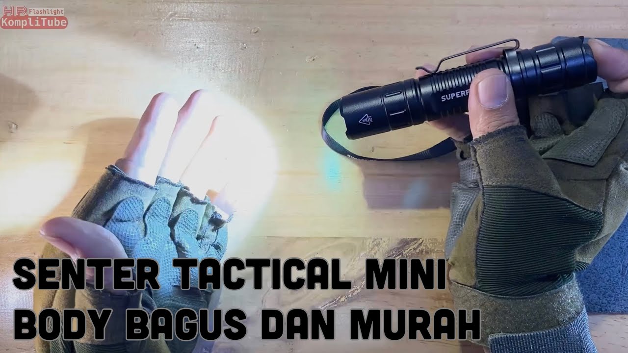 Senter tactical murah bahan bagus dan terang Superfire MI80 3w - YouTube