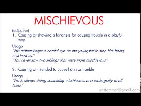 How to Pronounce Mischievous - YouTube