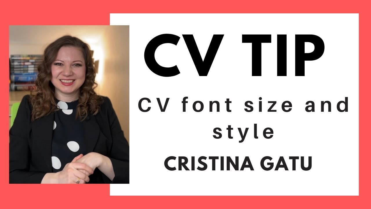 How To Write CV font Size And Style CV Tips YouTube
