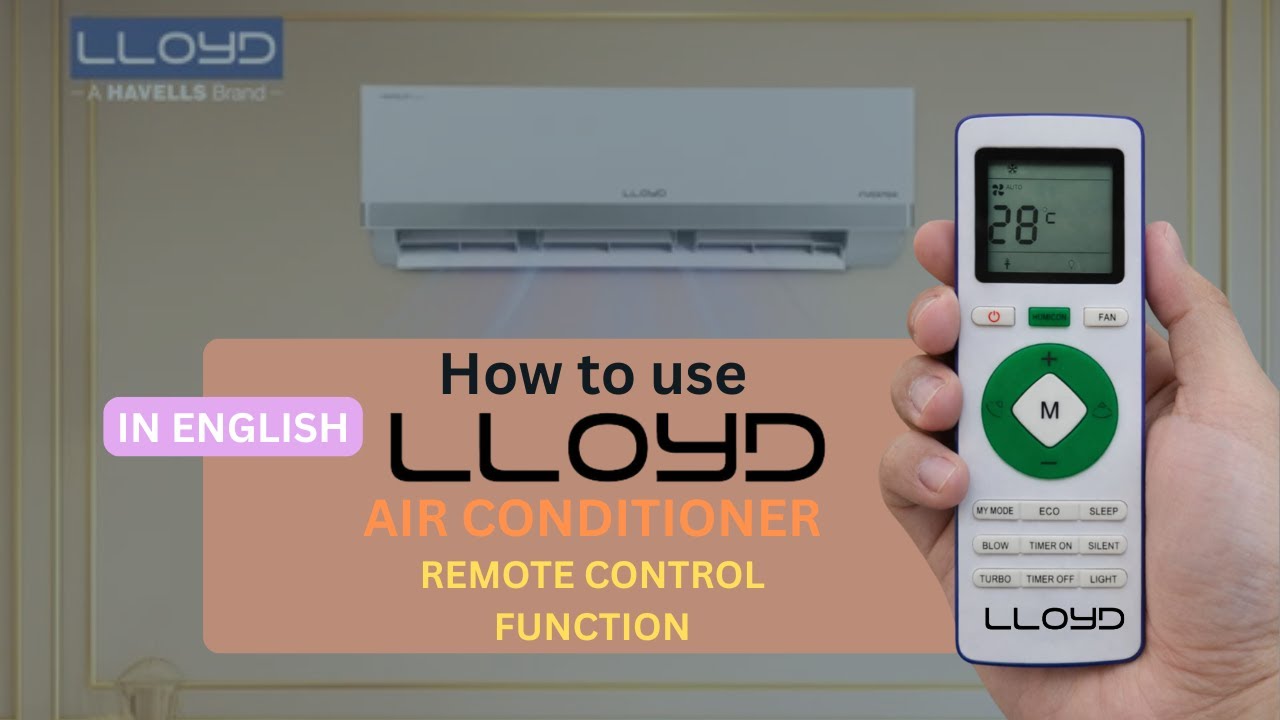 Lloyd Inverter Air Conditioner Remote Buttons Explained in English ...