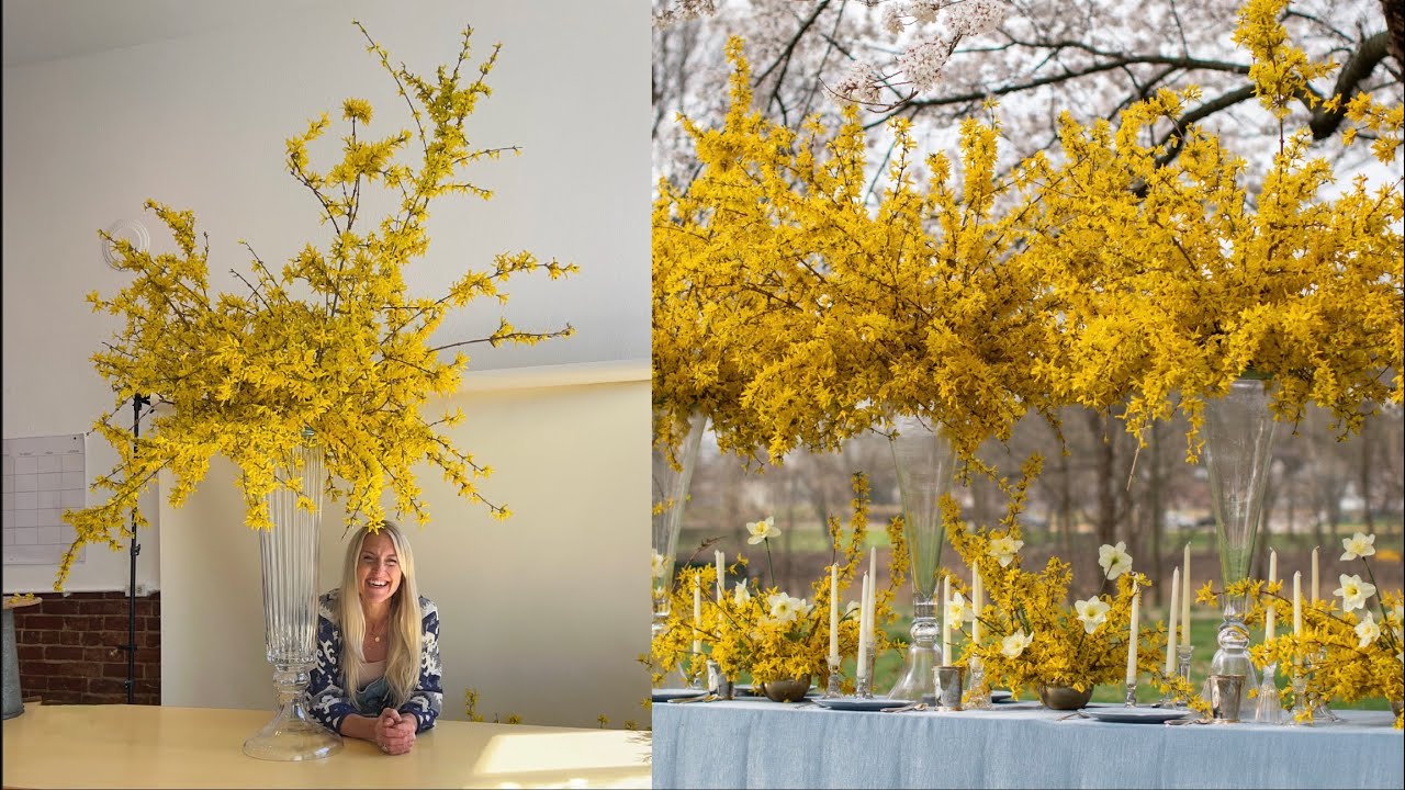 How to Make an Elevated Spring Centerpiece - YouTube