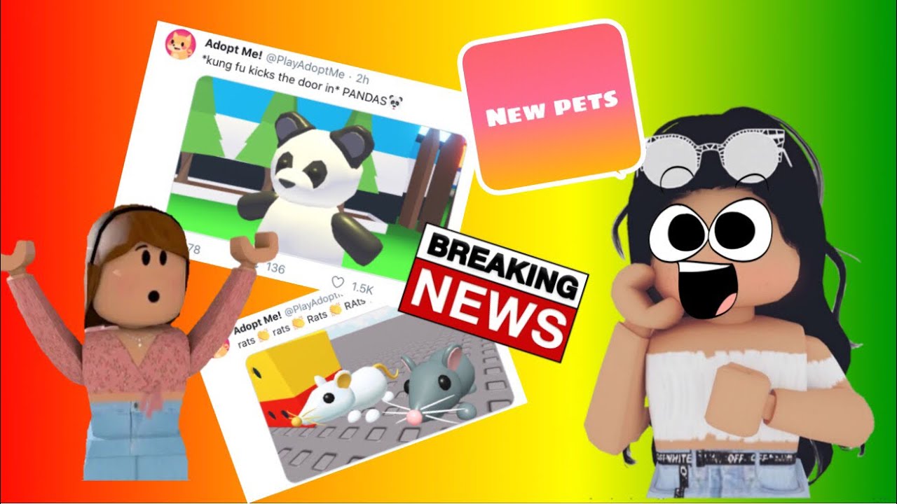 Panda and rat new pets update in adopt me🐁🐼 - YouTube