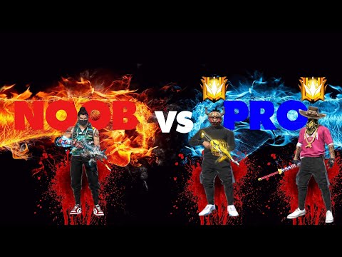 noob vs pro player🤕💣 in free fire 1 vs 2 custom clash squad🏆