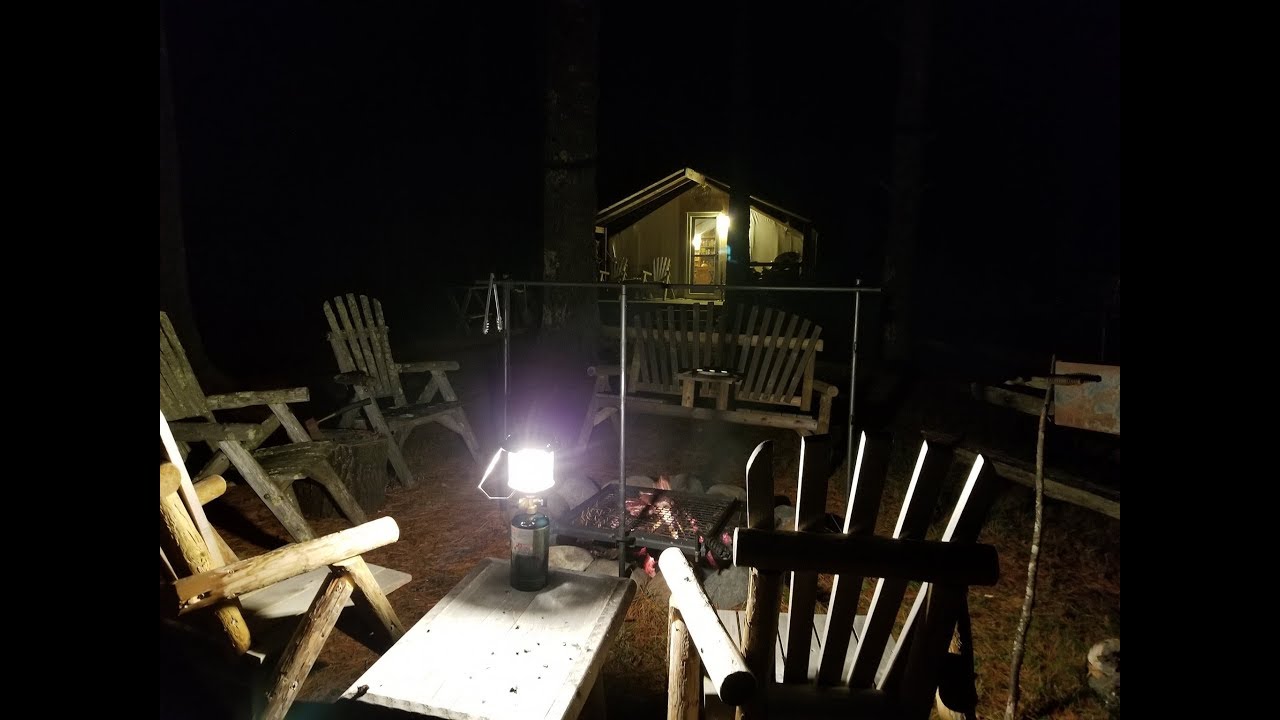 THE TENT. Deer hunting preparation complete. Sighting in the rifles ...