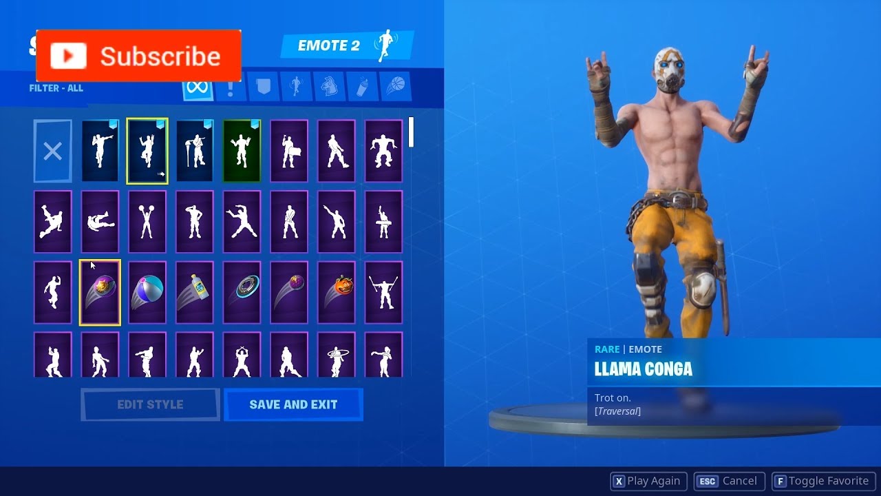 FORTNITE LLAMA CONGA EMOTE (1 HOUR) - YouTube