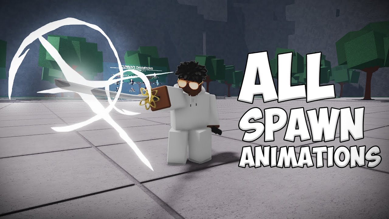All Spawn ANIMATIONS in The Strongest Battlegrounds - YouTube