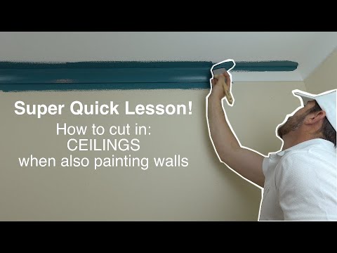 Super Quick Lesson: How to cut in the ceiling when also painting the ...