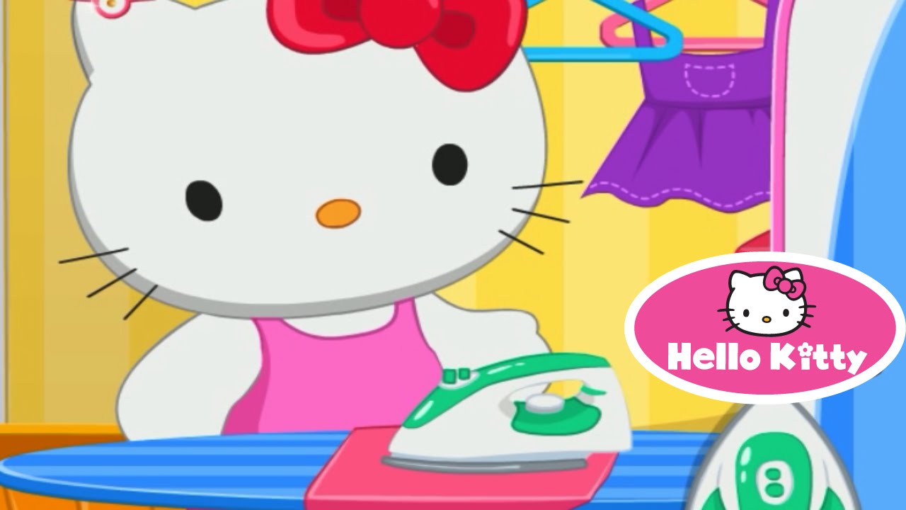 Hello Kitty Laundry Day Video Game for Children - YouTube