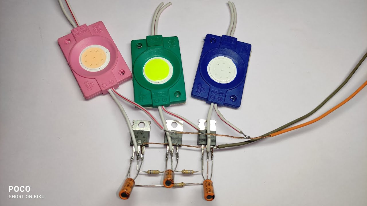 How to make RGB LED driver circuit using Mosfet.... - YouTube