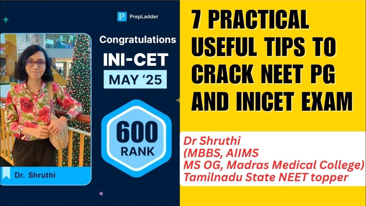 NEET-PG/ INICET Exam Strategy: Topper's 7 Practical Useful Tips To ...