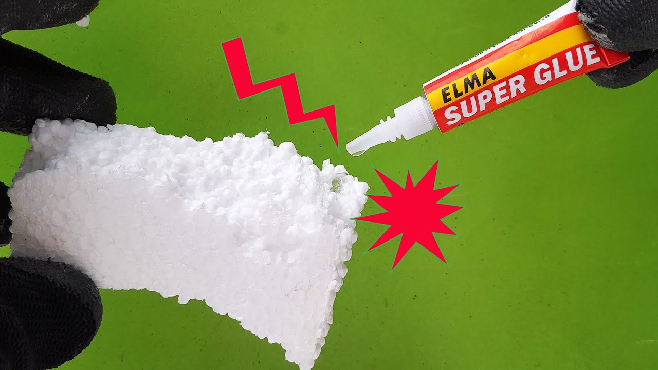 Genius Ideas! Pour Super Glue onto Styrofoam and Amaze With Results ...