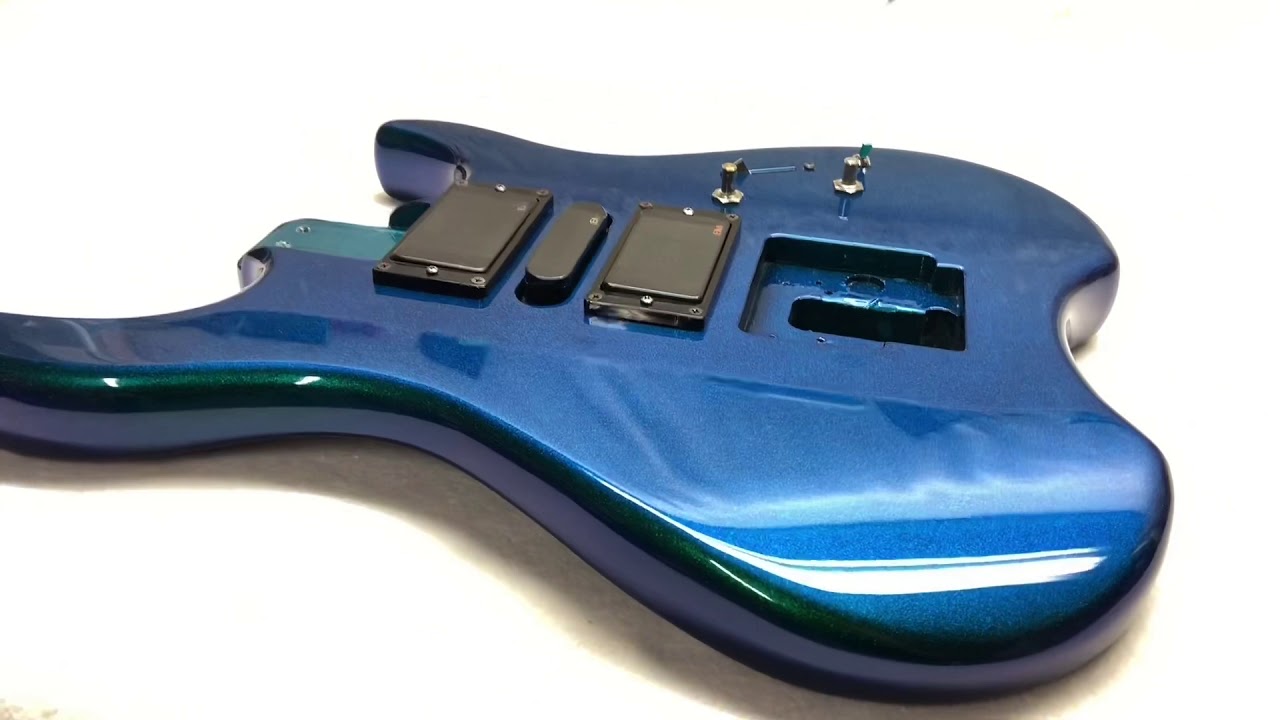 Steinberger GS Guitar - Custom painted on Blue to Green Color Shifting ...
