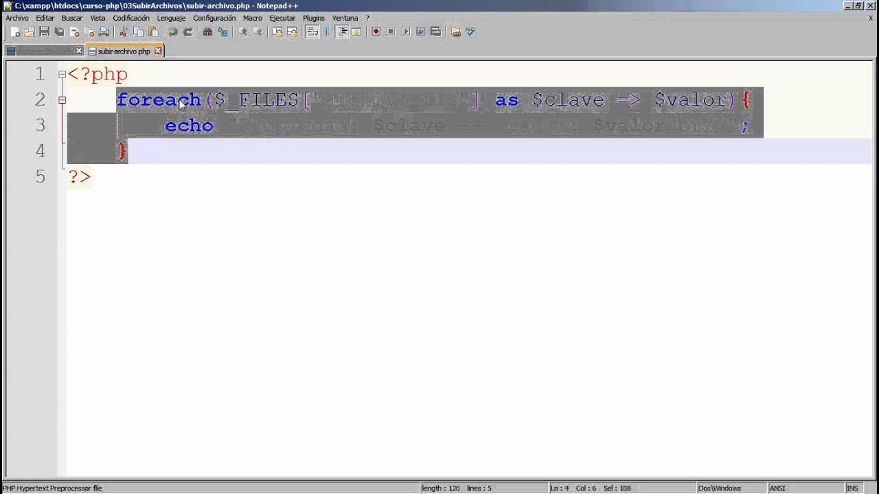 CURSO PRACTICO DE PHP Parte 5 / Subir Archivos al Servidor con PHP - YouTube