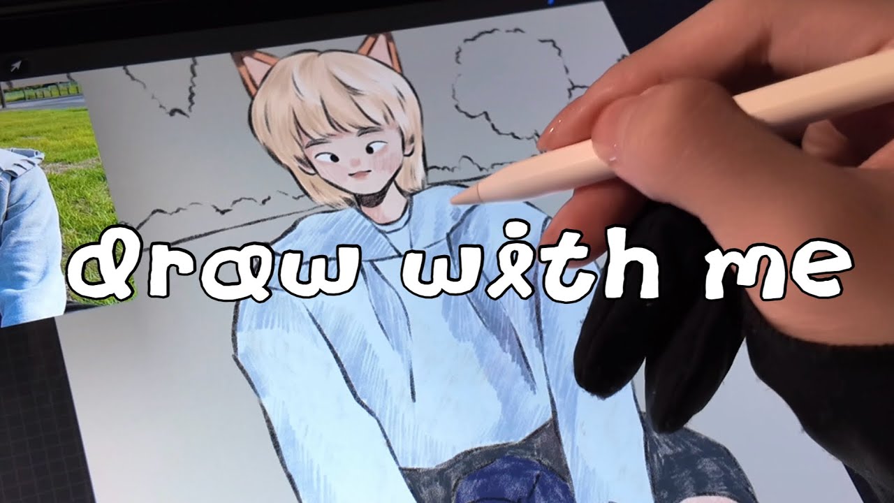 draw with me | renjun - nct dream [Procreate] , (w/music) - YouTube