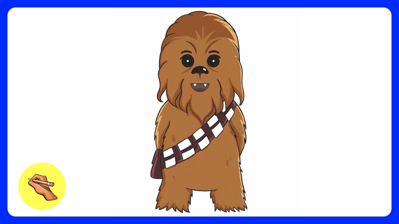 How to Draw Chewbacca Star Wars Character - YouTube