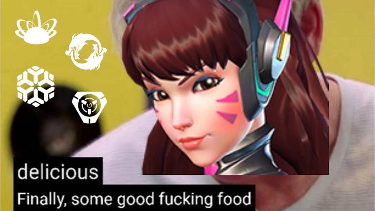 12 minutes of Dva eating ultimates - YouTube