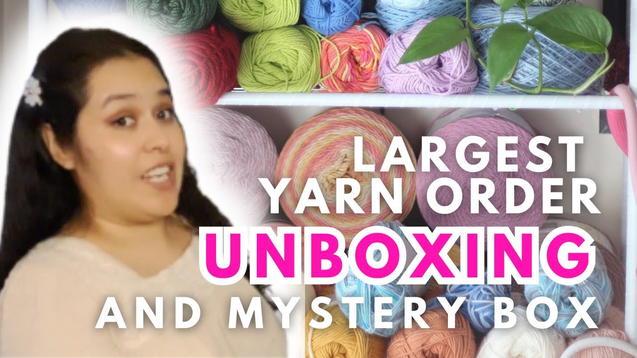 Unboxing the largest yarn order + mystery box from Cambridge Fibres ...