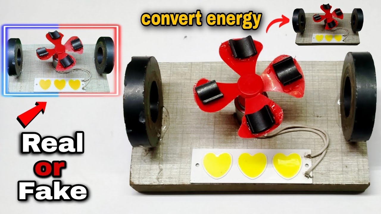 Free energy generator with dc motor Real or Fake - YouTube