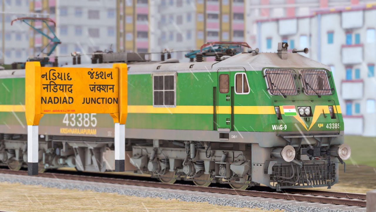 🔴Indian Train Simulator : High Capacity ICF Parcel van Duty : Heavy ...