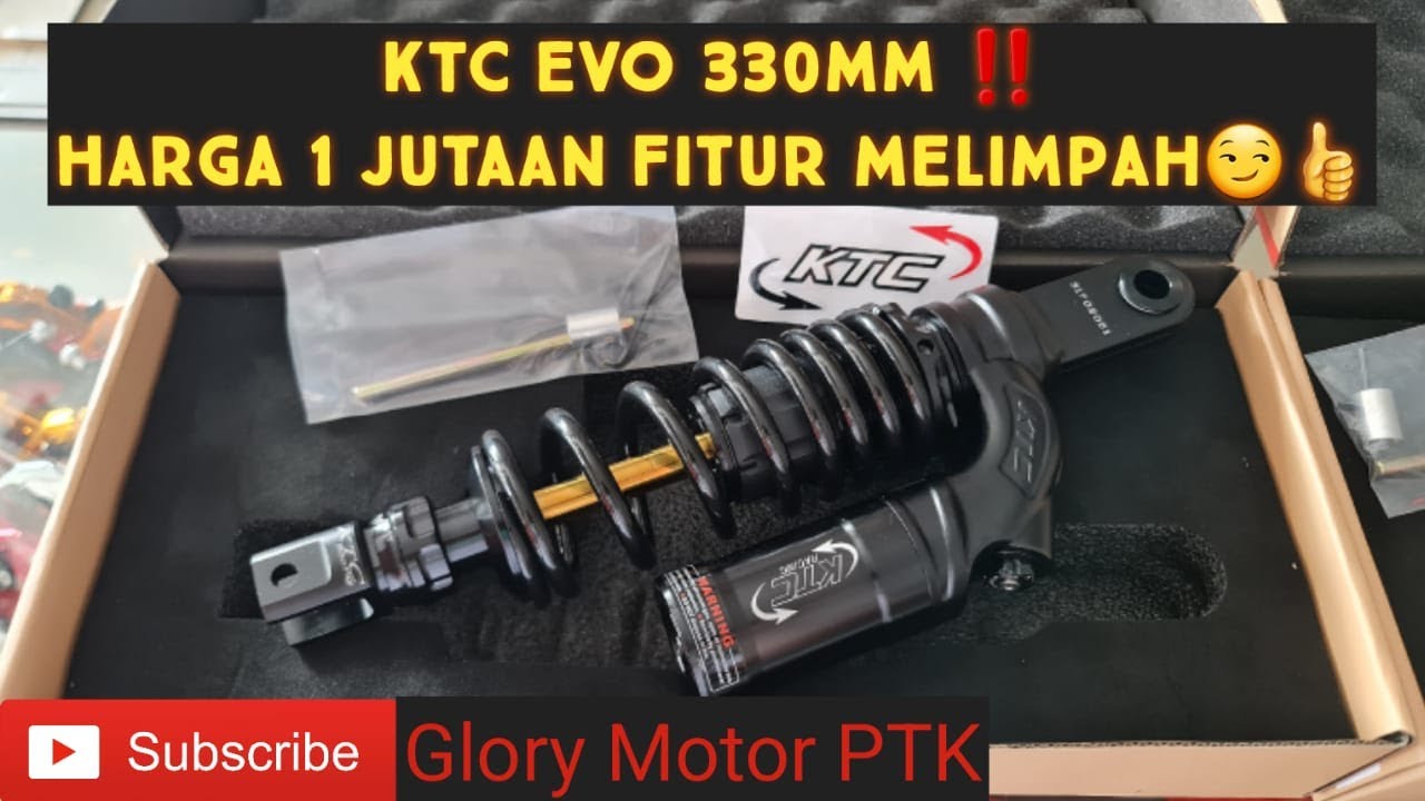Unboxing dan Review Shock KTC Type EVO TERBARU ‼ Fitur Shock MEWAH ...