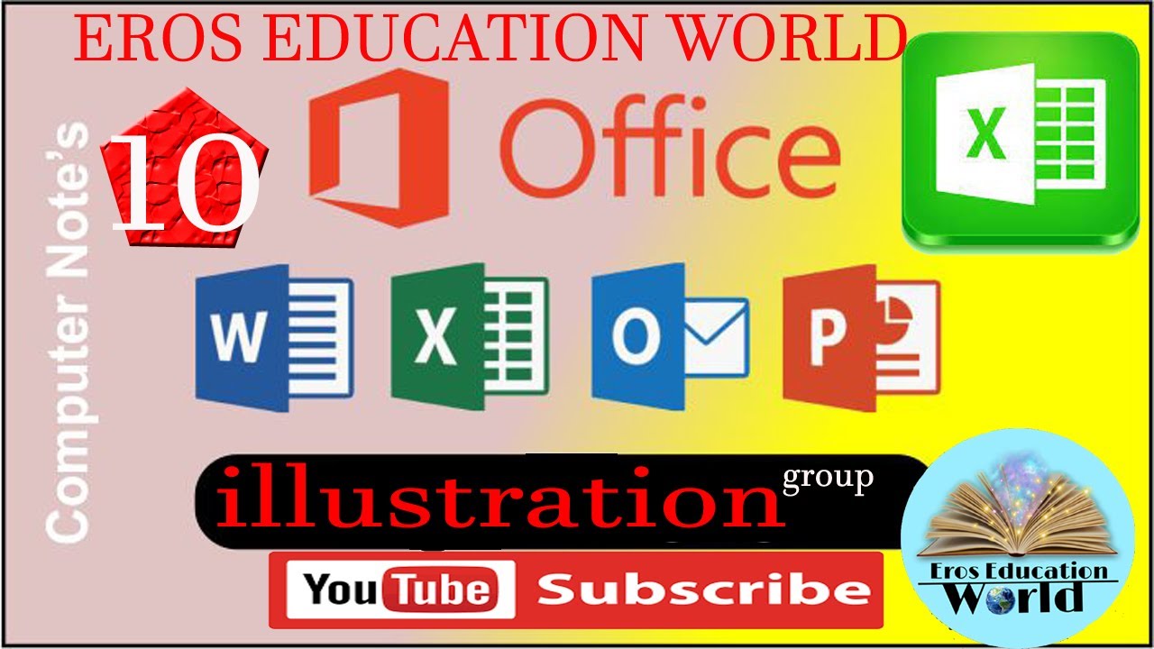 Illustration in Excel | Illustration Kya hai | Illustration Group in Ms ...