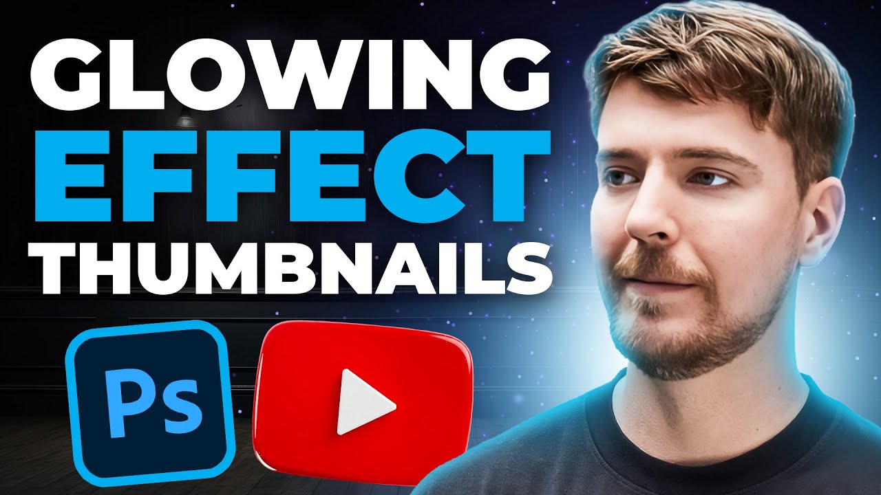 How to Make GLOWING YouTube Thumbnails in Photoshop (Easy Tutorial ...