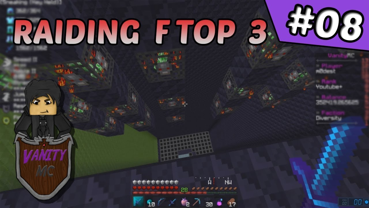 We Raided F TOP #3 !!! | VanityMC #8 (Minecraft Factions) - YouTube