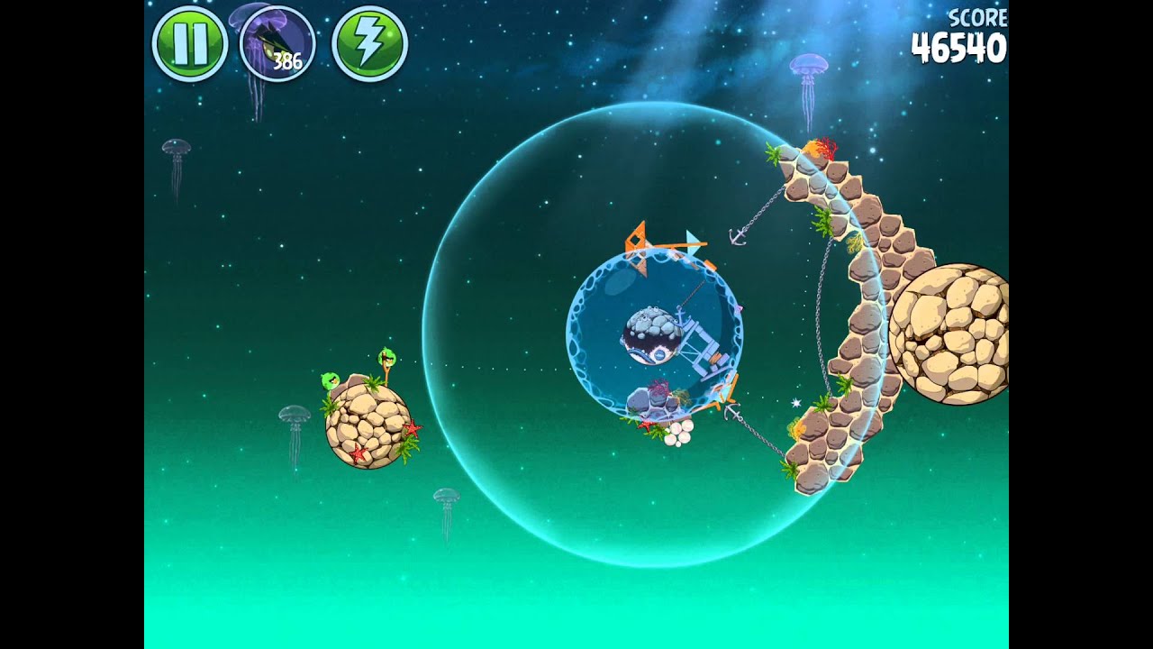 Angry Birds Space - Pig Dipper - level 6-9 Three Star Walkthrough - YouTube