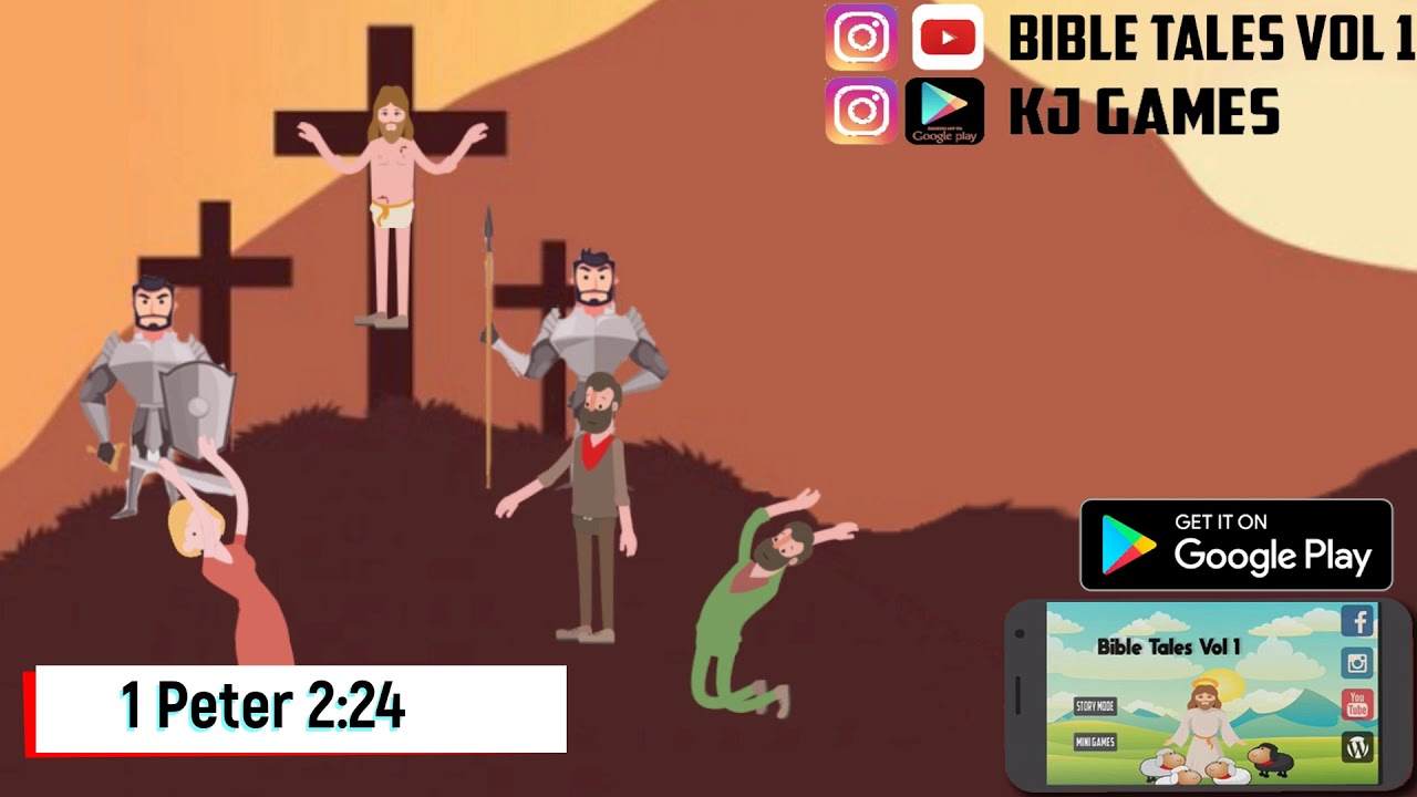 1 Peter 2:24 Daily Bible Animated verses 2 August 2019 - YouTube