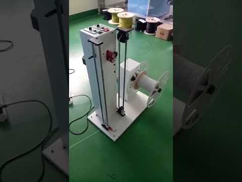 Big cable spool feeder machine - YouTube