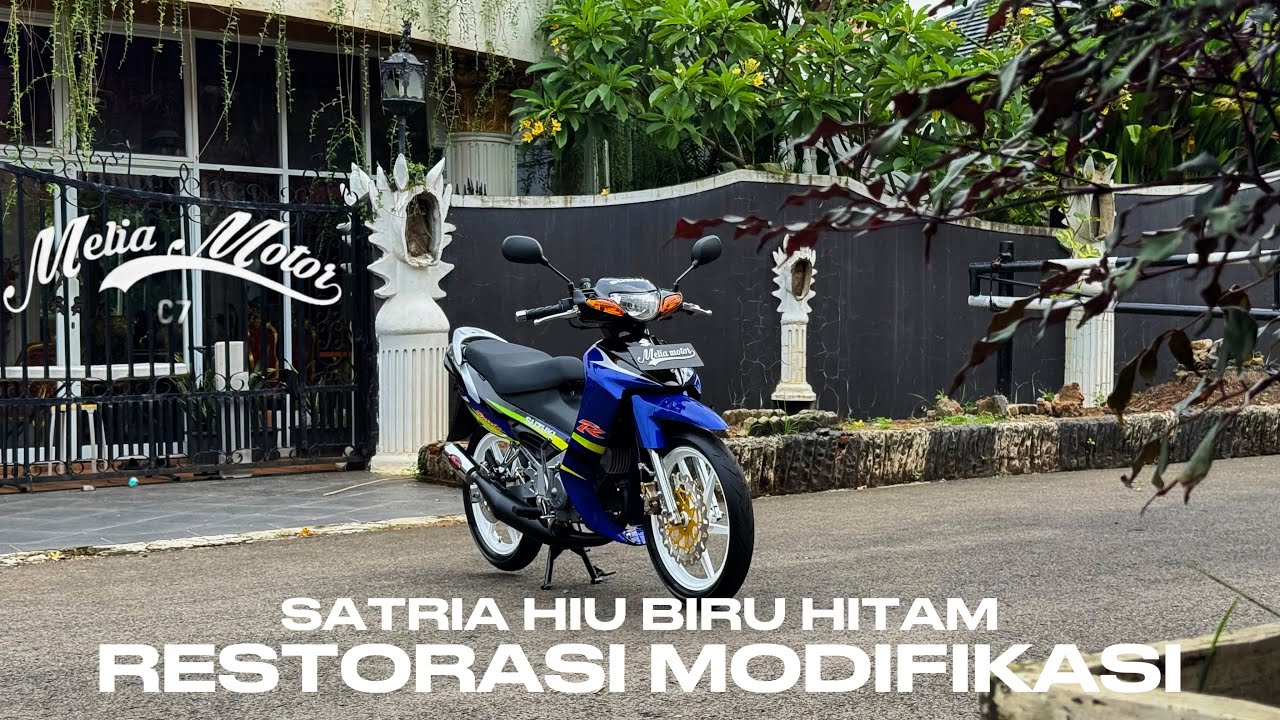 RESTORASI MODIFIKASI SATRIA HIU BIRU HITAM🪽 - YouTube