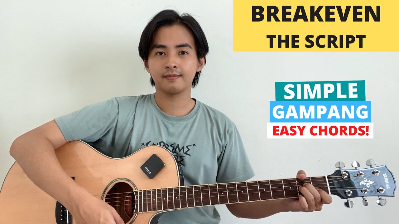 CHORD SIMPLE GAMPANG (Breakeven - The Script) (Tutorial Gitar) Easy ...
